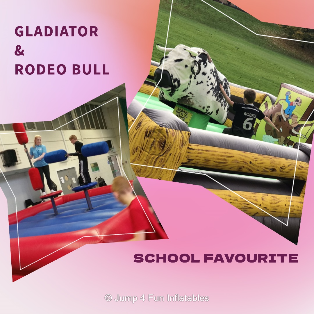 Gladiator & Rodeo Bull - Hire in Glasgow | Jump 4 Fun Inflatables