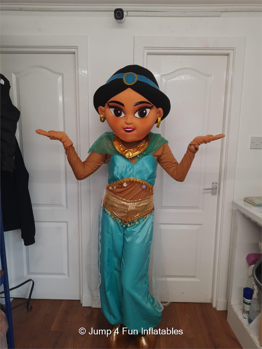Princess Jasmine & Aladdin Mascot Hire - Hire in Glasgow | Jump 4 Fun ...